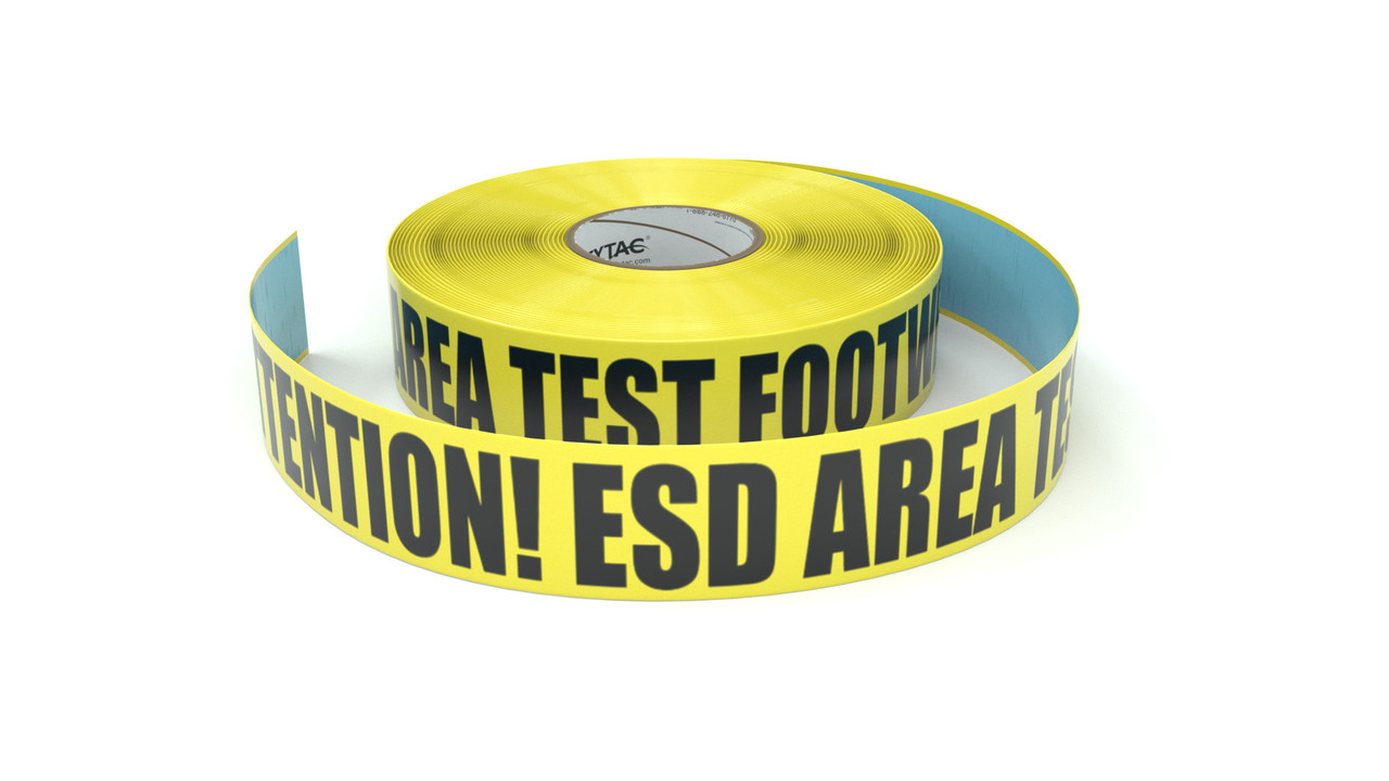Esd: Atención! Calzado De Prueba De Área Esd - Cinta Impresa Para ...