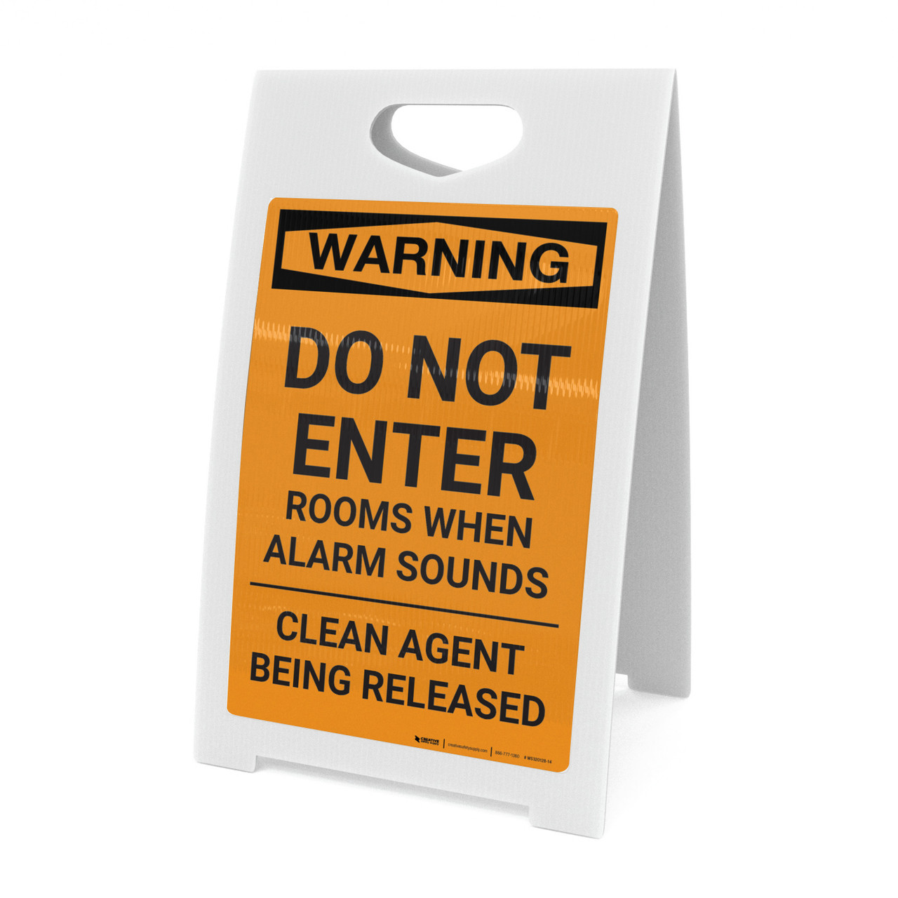 Warning: Do Not Enter Rooms When Alarm Sounds - Clean Agent Released ...