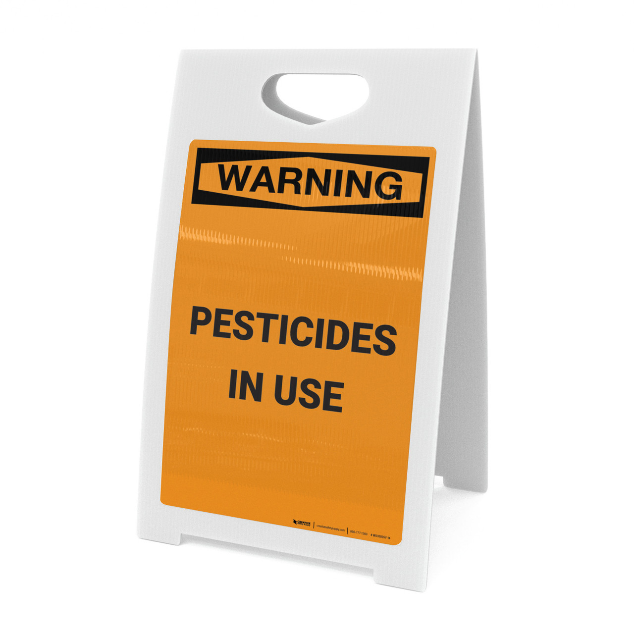 Warning: Pesticides in Use - A-Frame Sign | Creative Safety Supply