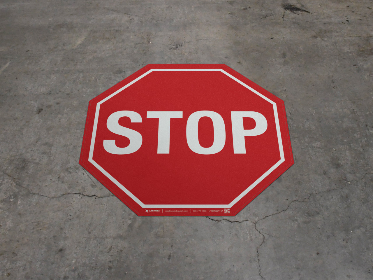 Stop Sign - Basic Floor Sign