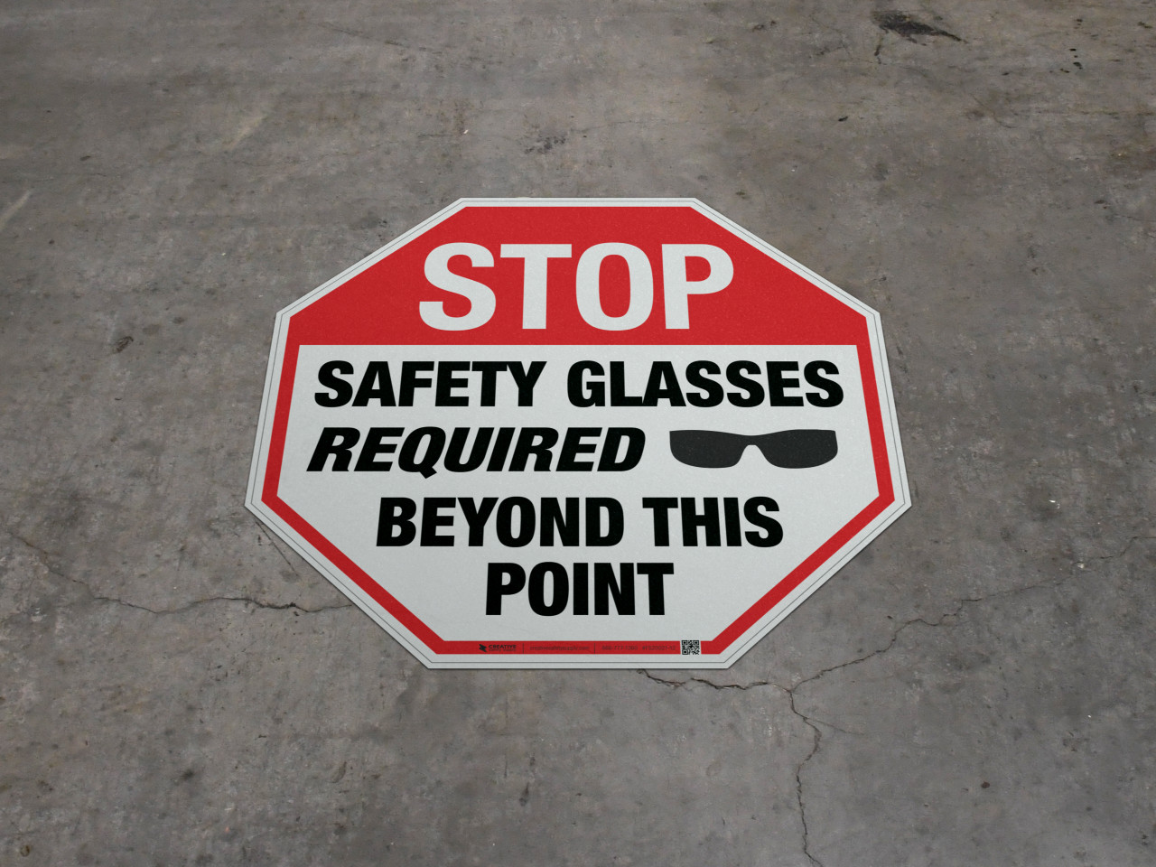 STOP Safety Glasses Required