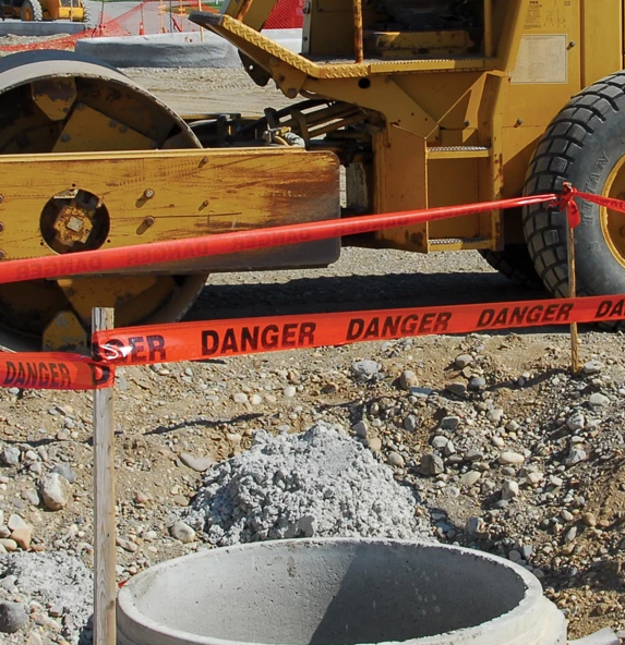 DANGER CONFINED SPACE DO NOT ENTER - Barricade Tape (Case of 12 Rolls)