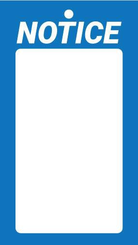 LabelTac® Notice Tag - Safety Blue - Printable Tag Roll | Creative ...