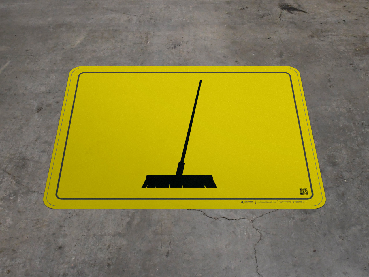 Broom Parking - Floor Marking Sign | Creative Safety Supply
