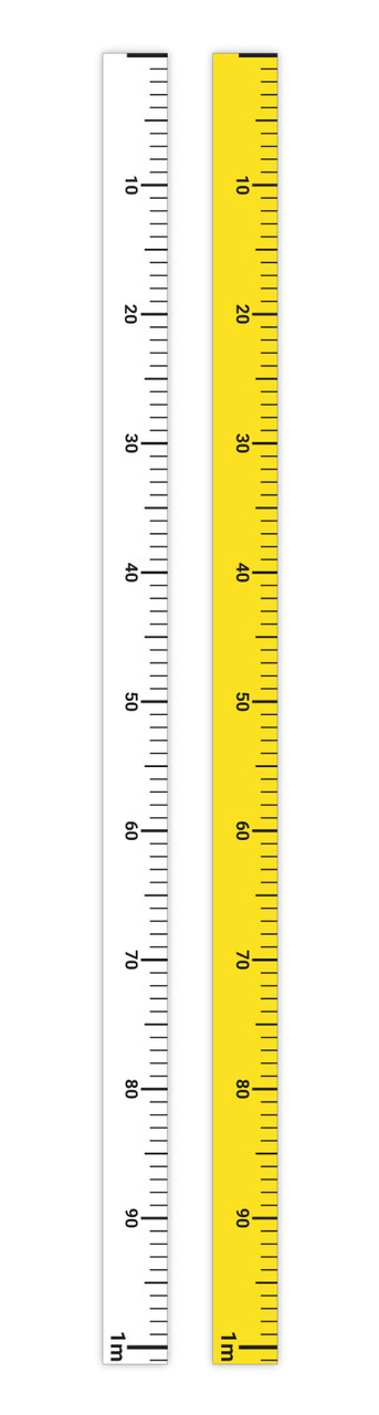 Industrial Adhesive Metric Ruler | Creative Safety Supply