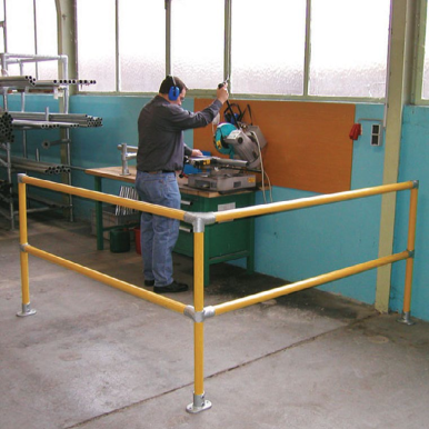 OSHA Hand Rail 6ft x 6ft 90 Degree Corner Kit | Creative Safety Supply