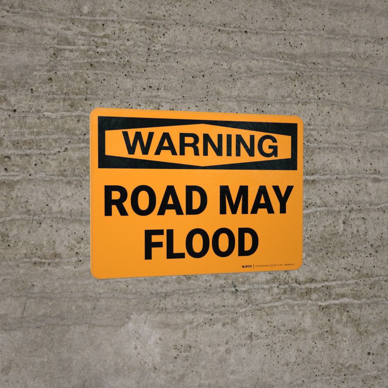 Warning: Road May Flood Landscape | Creative Safety Supply