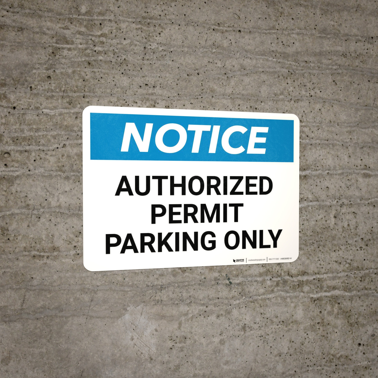 Notice: Authorized Permit Parking Only Landscape