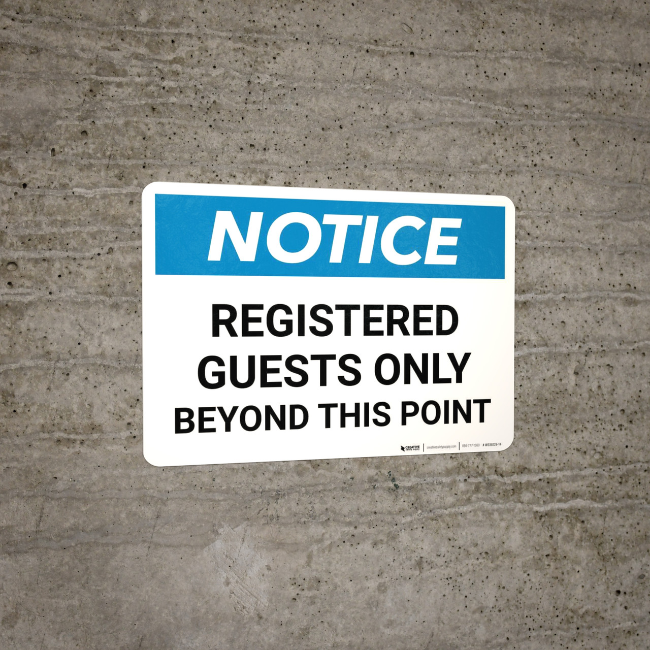 Notice: Registered Guests Only Beyond This Point Landscape | Creative ...