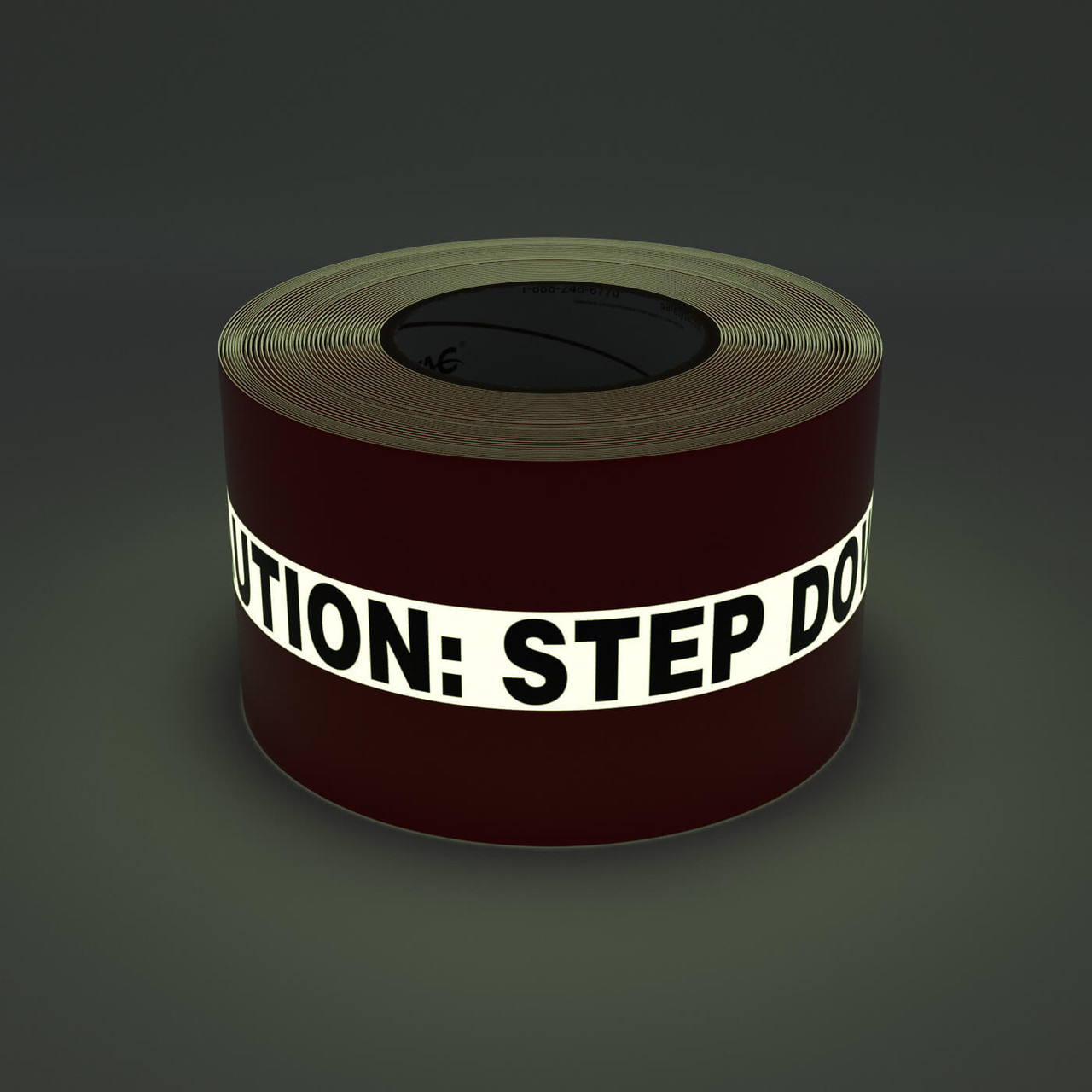 Safetytac® Glowstripe Caution Step Down Inline Printed Floor