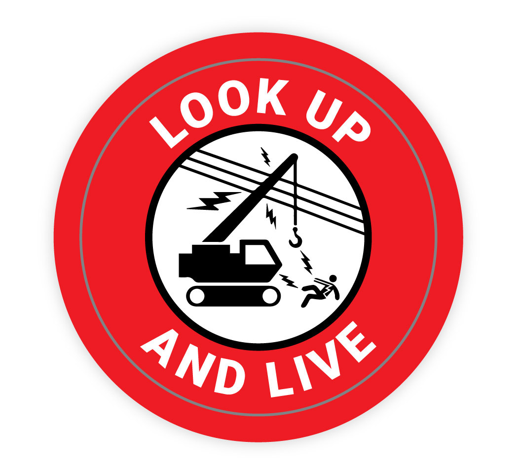 Look Up and Live - Hard Hat Sticker | Creative Safety Supply