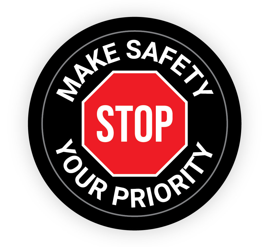 Make Safety Your Priority Stop Sign - Hard Hat Sticker | Creative ...