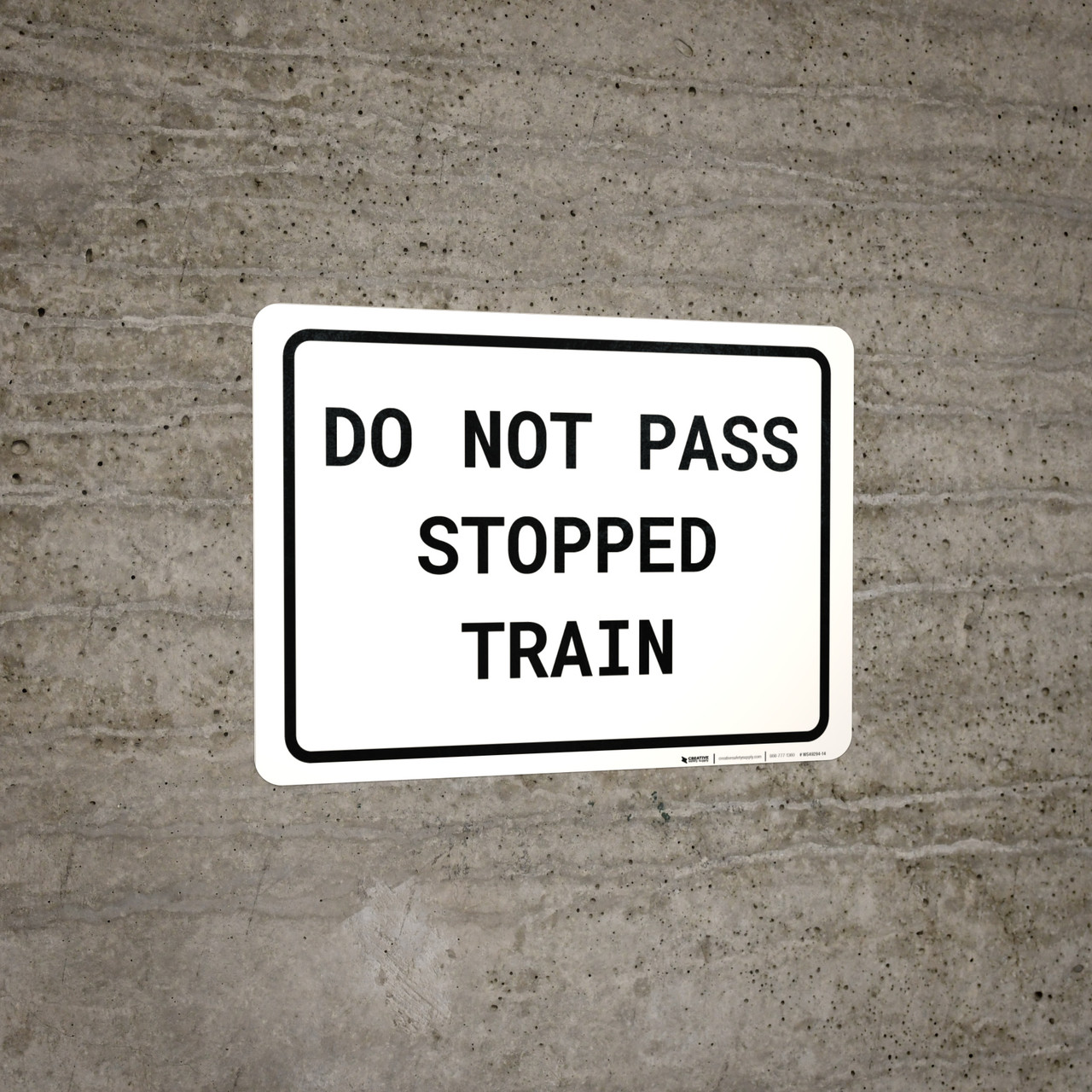 No Gates or Lights Portrait - Wall Sign | Creative Safety Supply