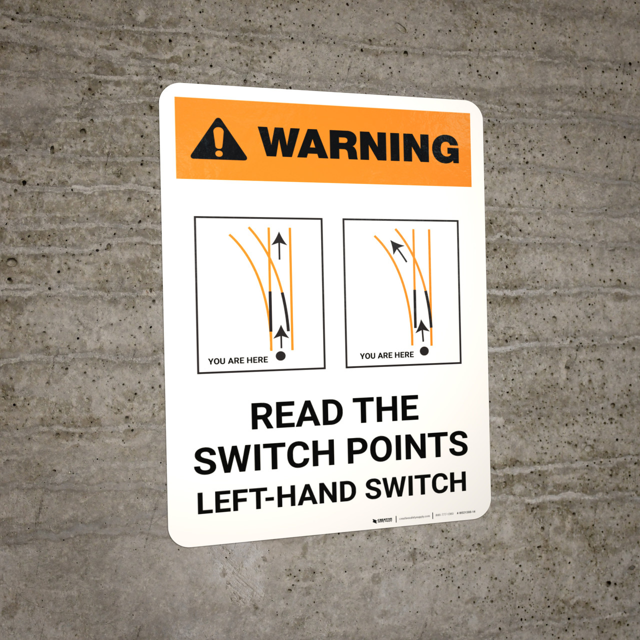 Warning: Read the Switch Points - Right-Hand Switch ANSI Portrait ...