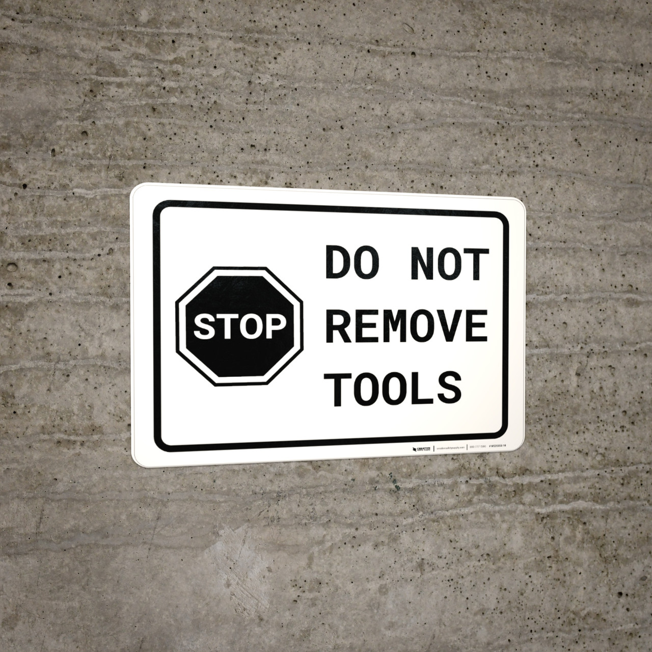 Stop - Do Not Remove Tools with Icon Landscape