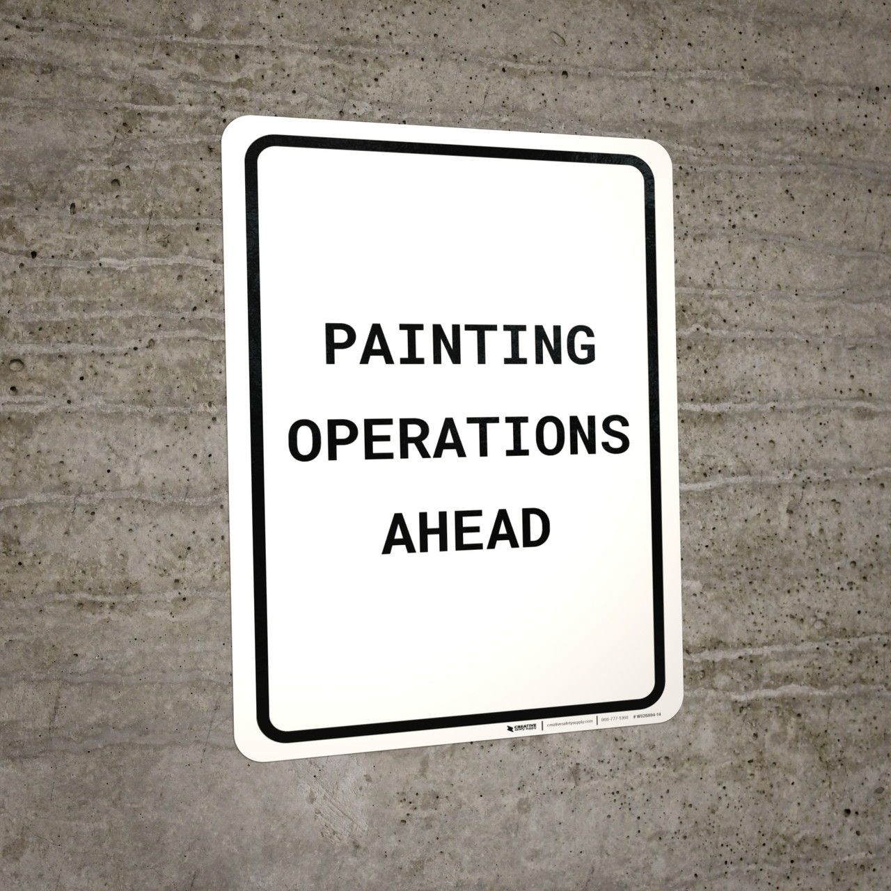 Painting Operations Ahead Portrait