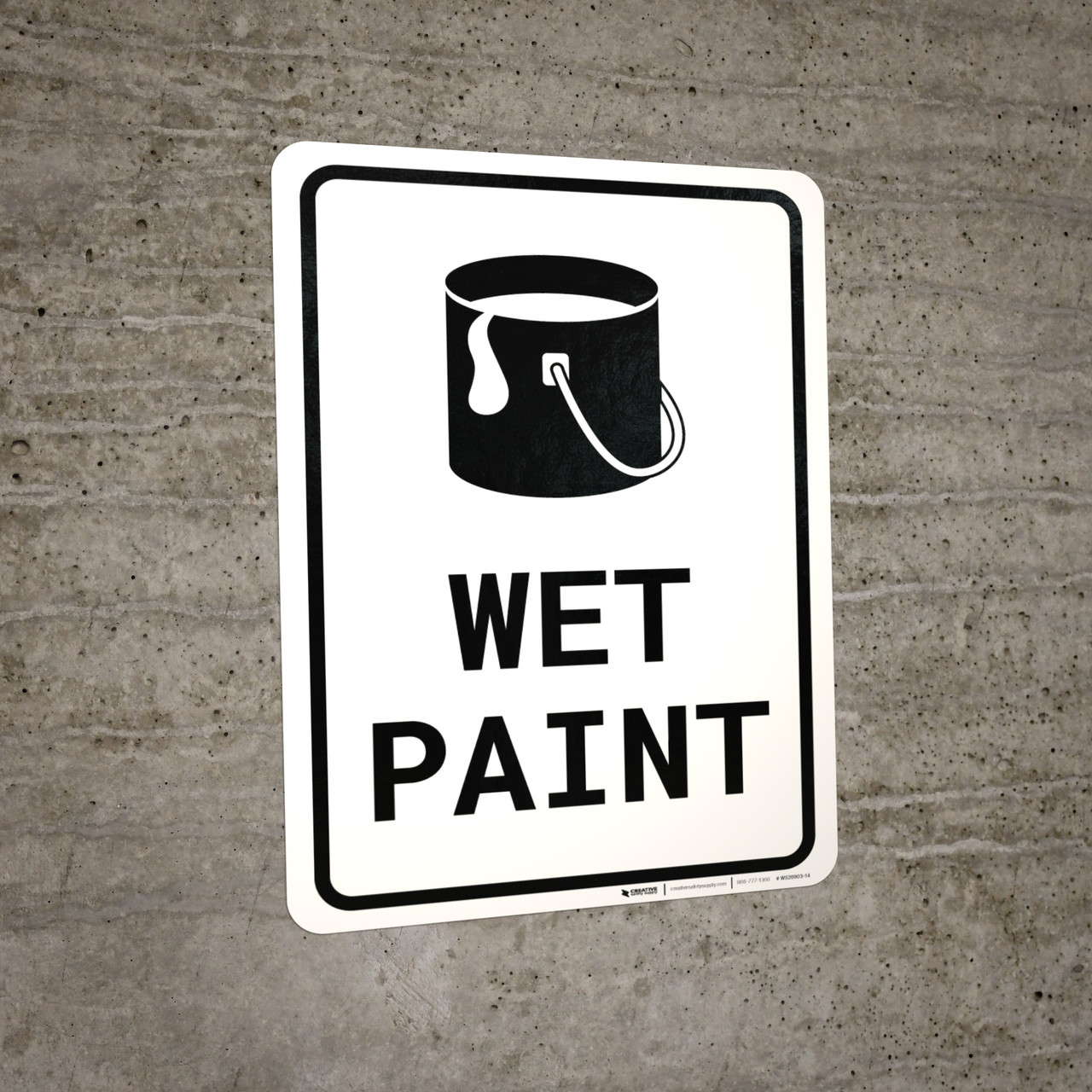 Wet Paint with Icon Portrait | Creative Safety Supply