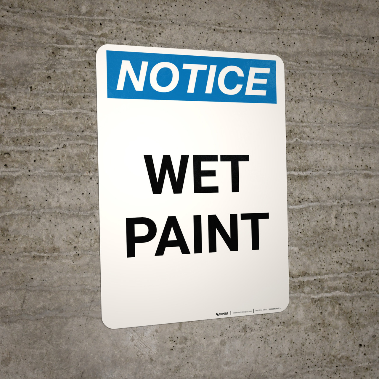 Notice: Wet Paint Portrait | Creative Safety Supply