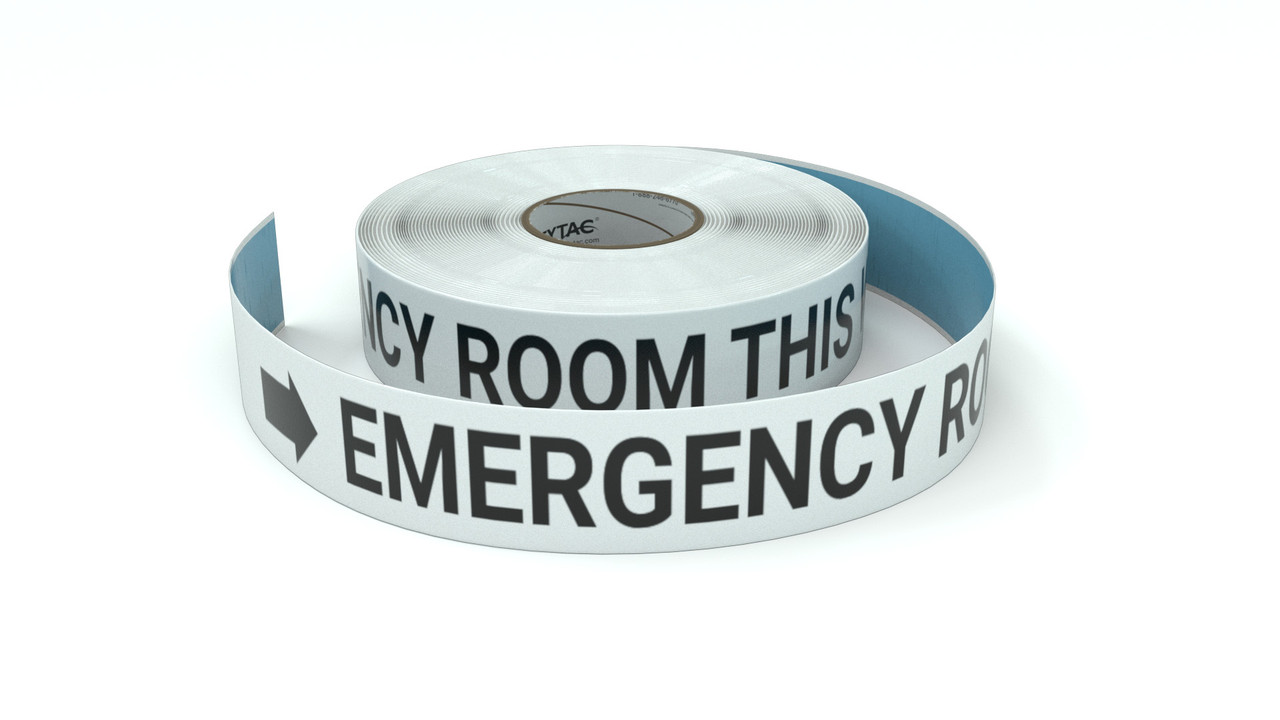 Emergency Room This Way With Right Arrow - Inline Printed Floor Marking ...