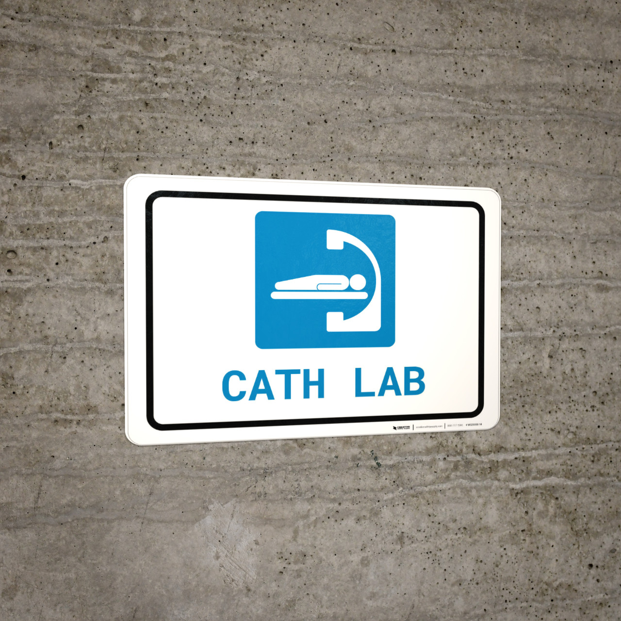 Cath Lab with Icon Landscape - Wall Sign
