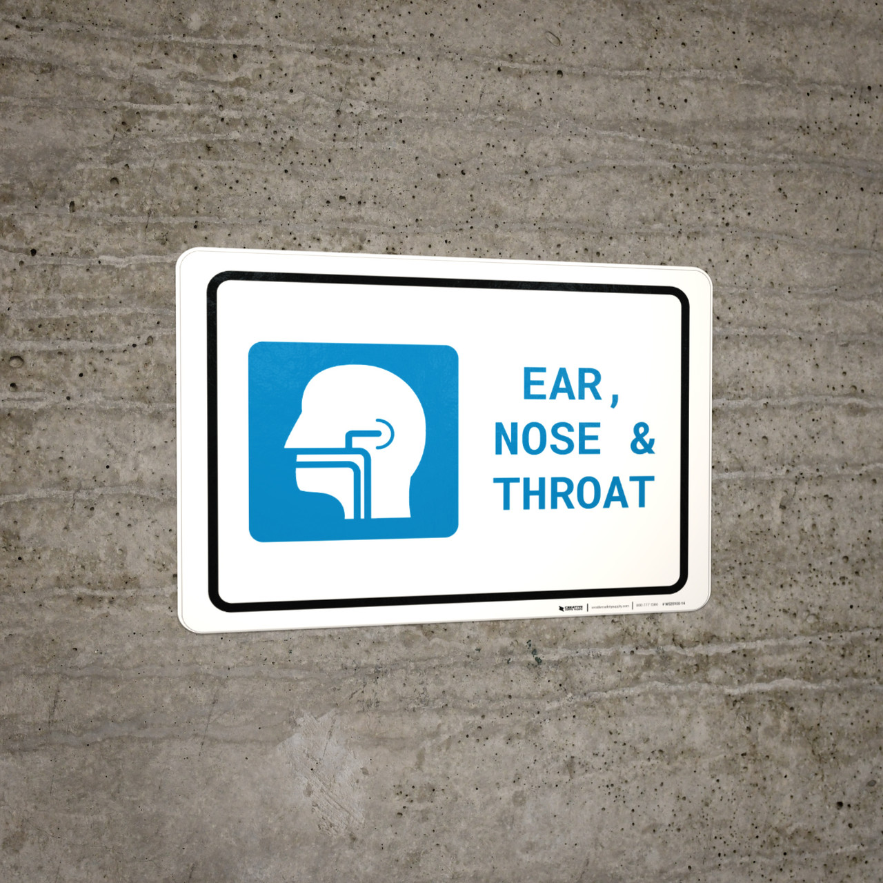 Ears, Nose, and Throat (ENT) with Icon Landscape - Wall Sign