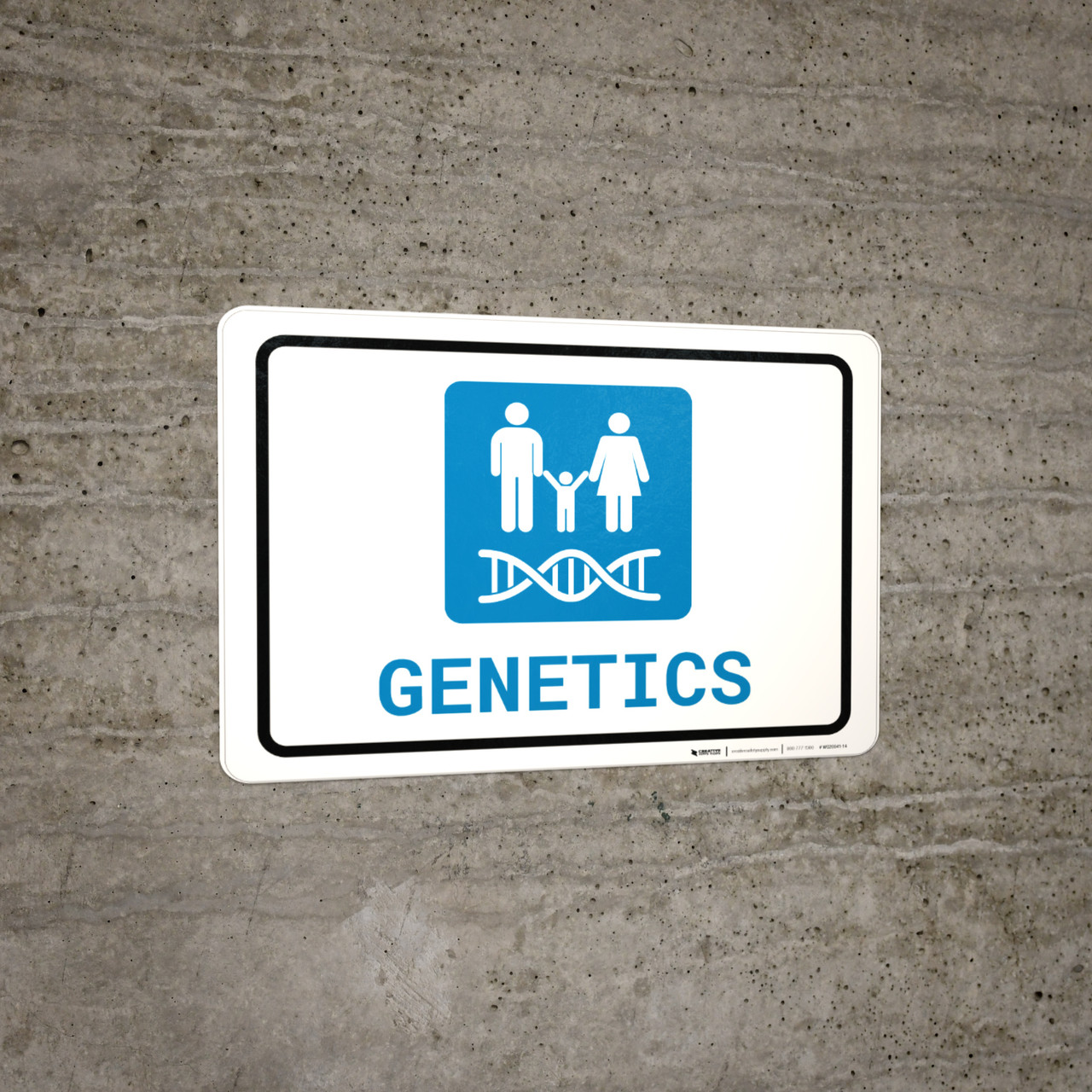 Genetics with Icon Landscape - Wall Sign
