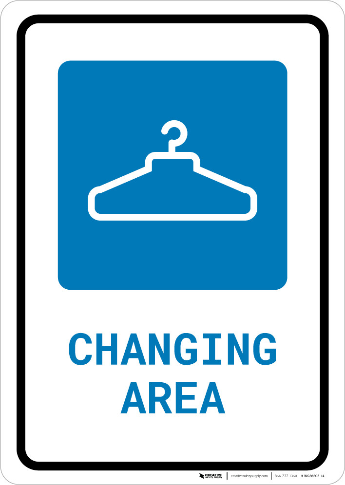 Changing Area with Icon Portrait - Wall Sign