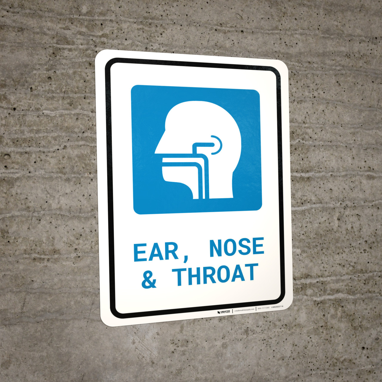 Ears, Nose, and Throat (ENT) with Icon Portrait - Wall Sign