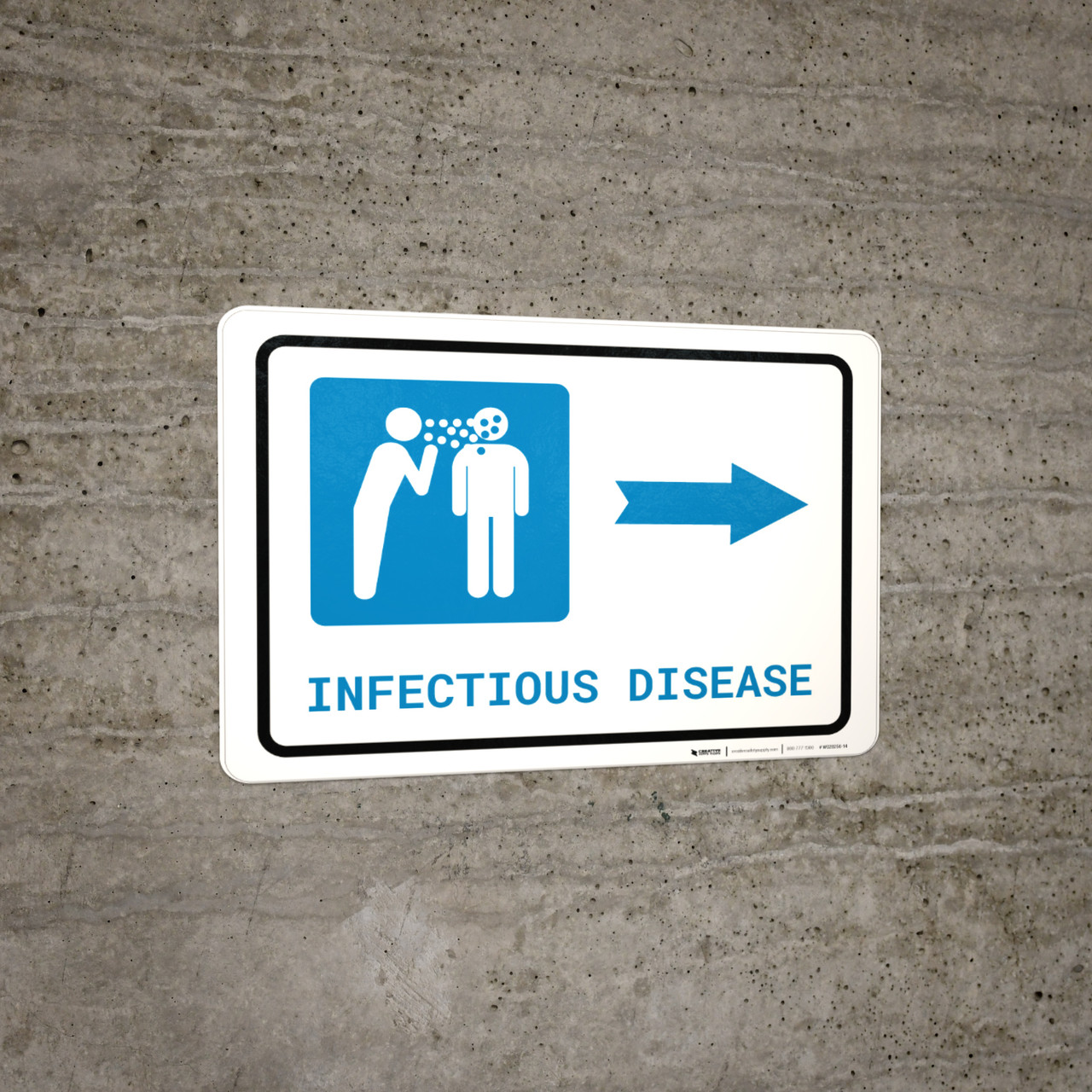 Infectious Disease Right Arrow with Icon Landscape - Wall Sign ...
