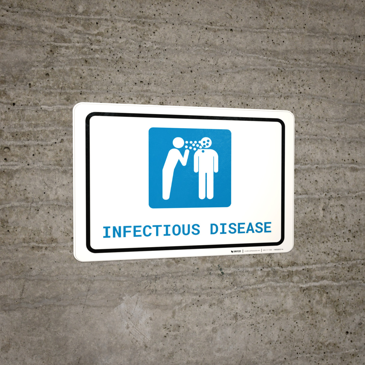 Infectious Disease with Icon Landscape - Wall Sign