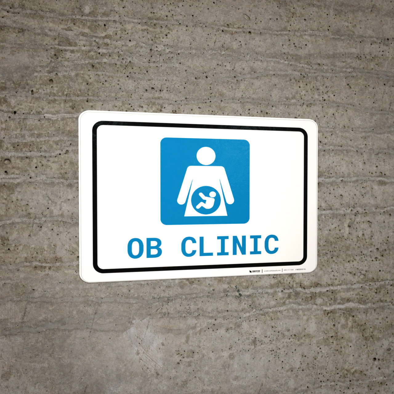 OB Clinic with Icon Landscape - Wall Sign