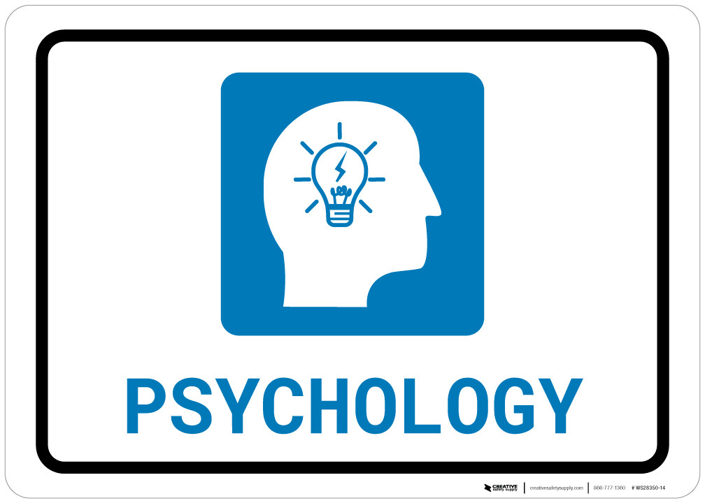 Psychology with Icon Landscape - Wall Sign | Creative Safety Supply