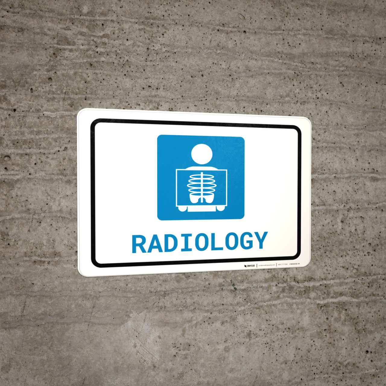 Radiology with Icon Landscape - Wall Sign | Creative Safety Supply