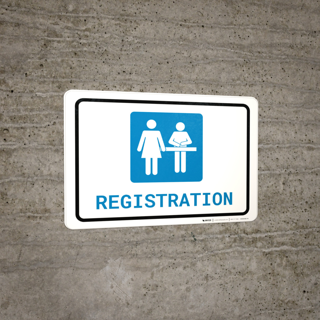 Registration with Icon Landscape - Wall Sign