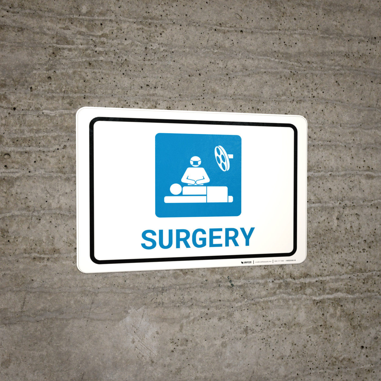 Surgery with Icon Landscape - Wall Sign