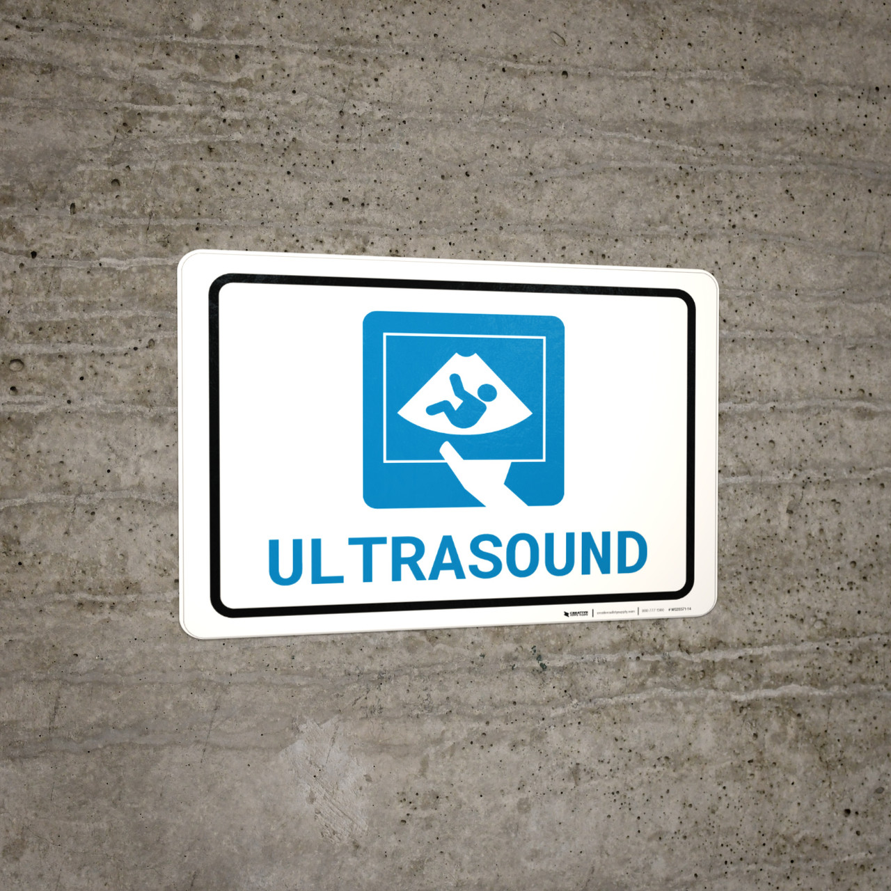 Ultrasound with Icon Landscape - Wall Sign | Creative Safety Supply