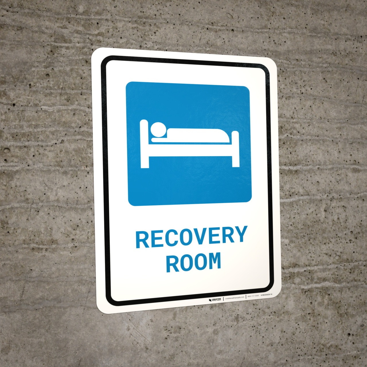 Recovery Room with Icon Portrait - Wall Sign | Creative Safety Supply