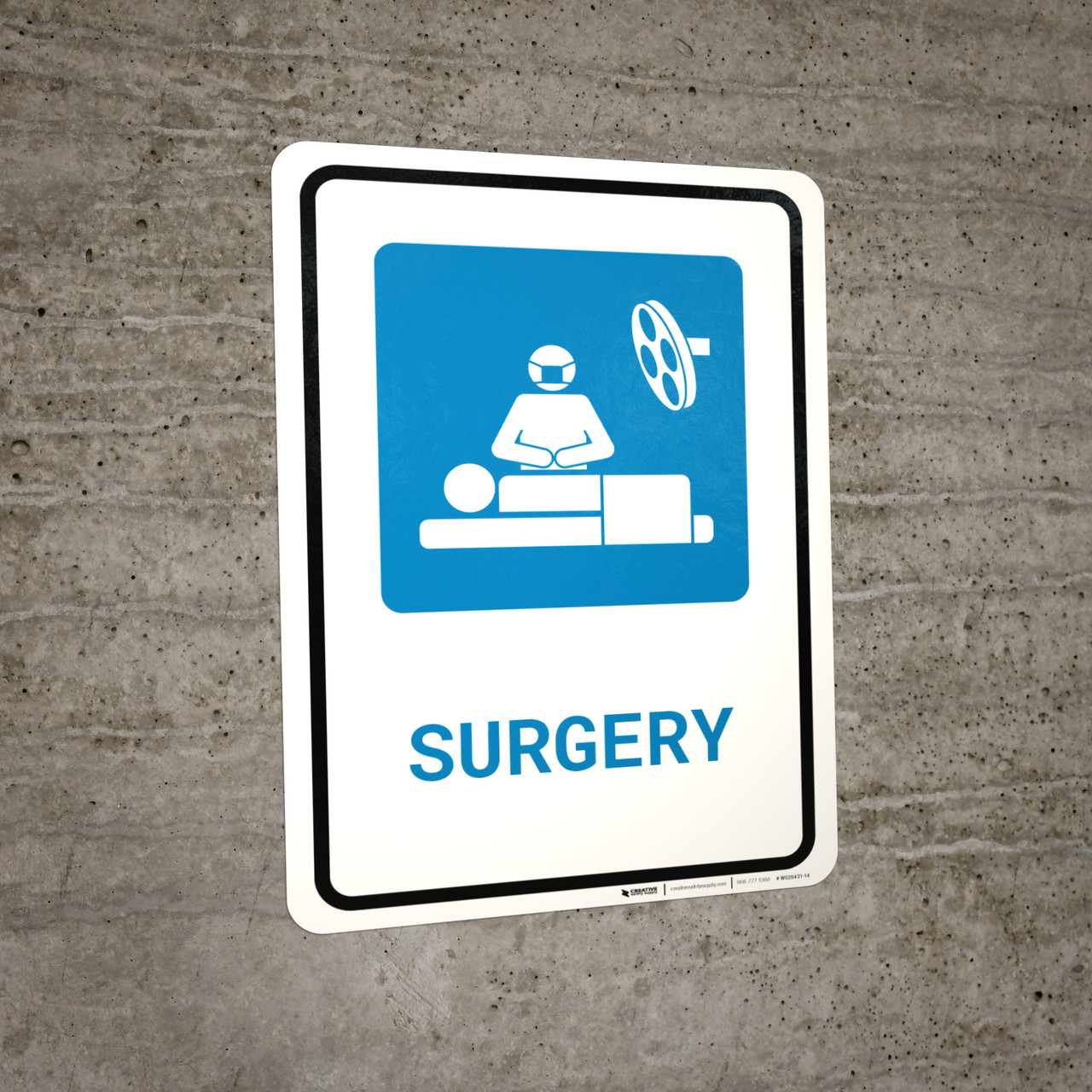 Surgery with Icon Portrait - Wall Sign