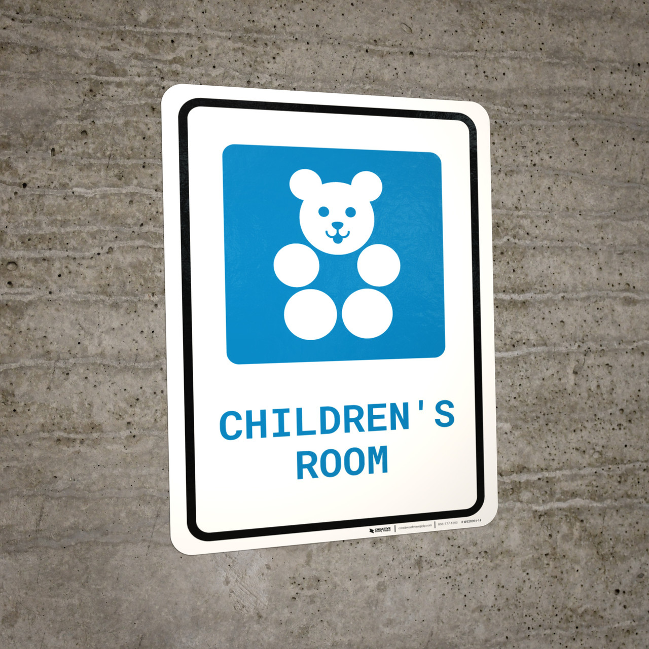 Children's Room with Icon Portrait - Wall Sign