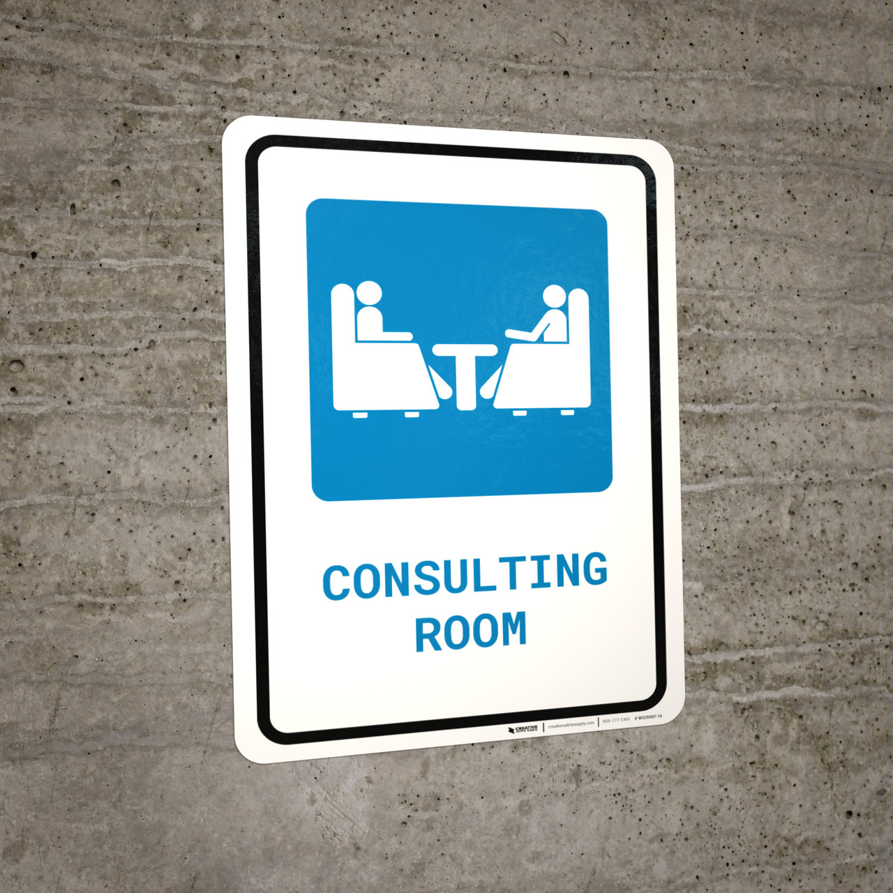 Consulting Room with Icon Portrait - Wall Sign