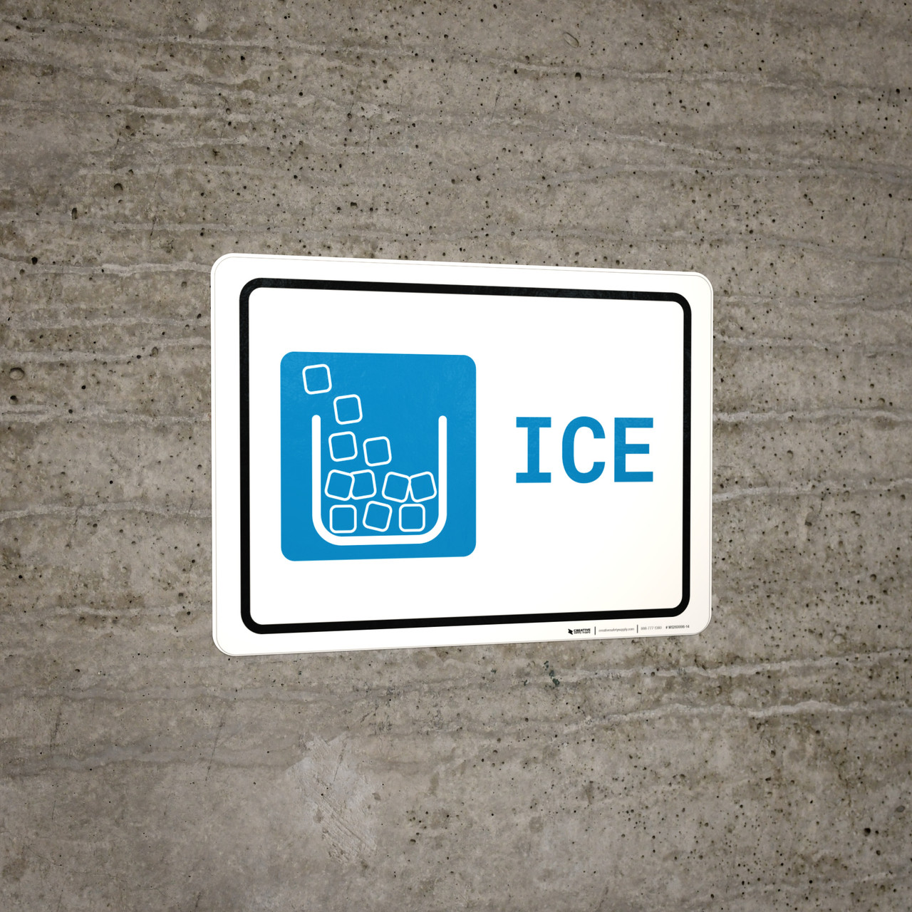 Ice with Icon Landscape - Wall Sign