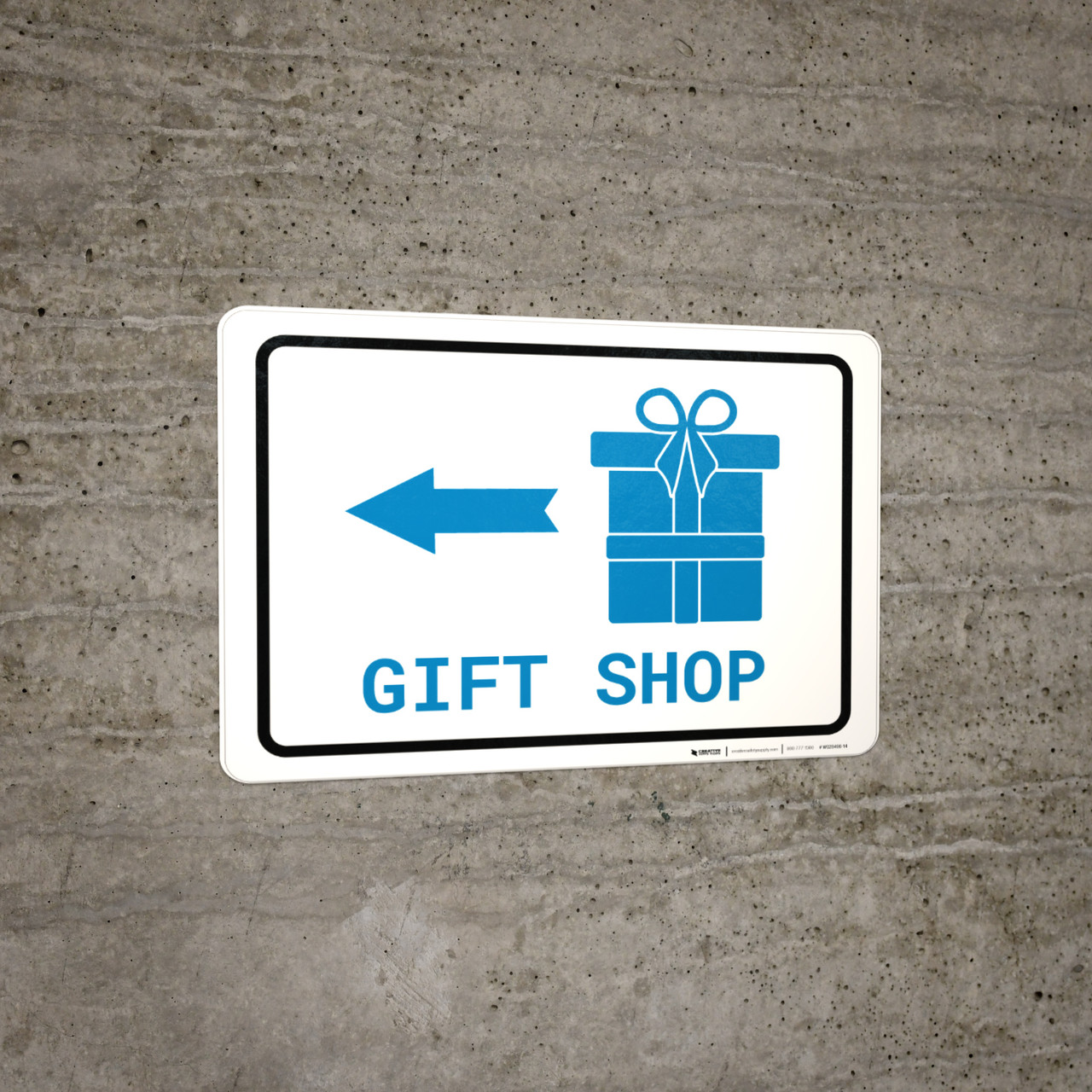Gift Shop Left Arrow with Icon Landscape v2 - Wall Sign | Creative ...