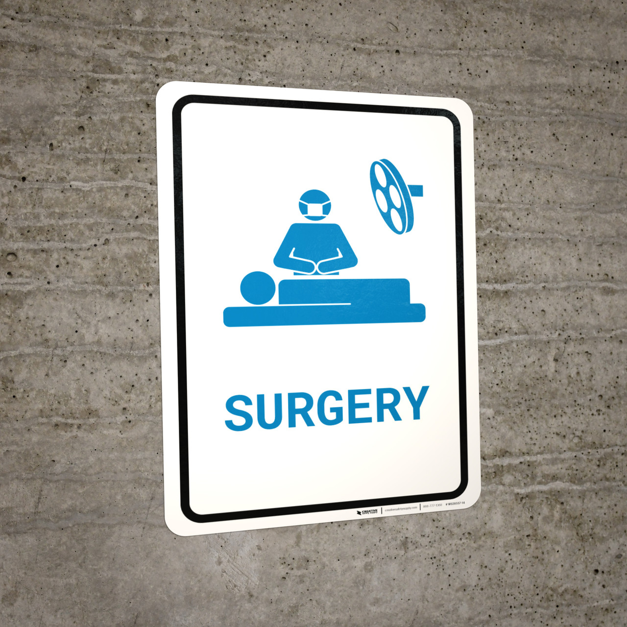Surgery with Icon Portrait v2 - Wall Sign