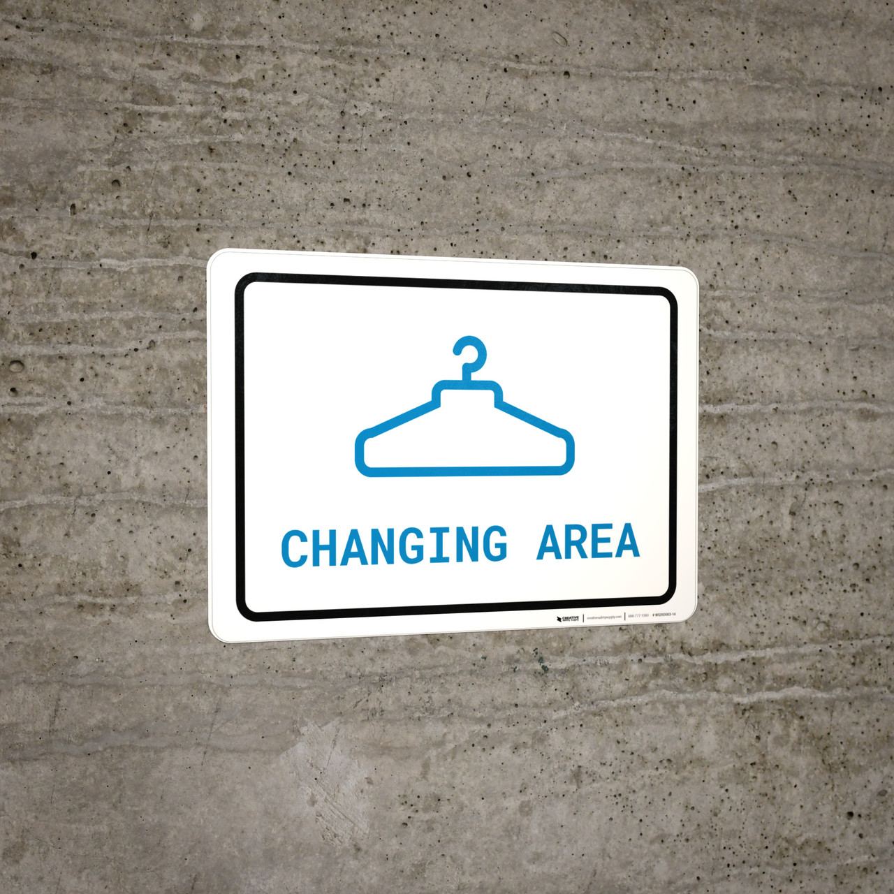 Changing Area with Icon Landscape v2 - Wall Sign