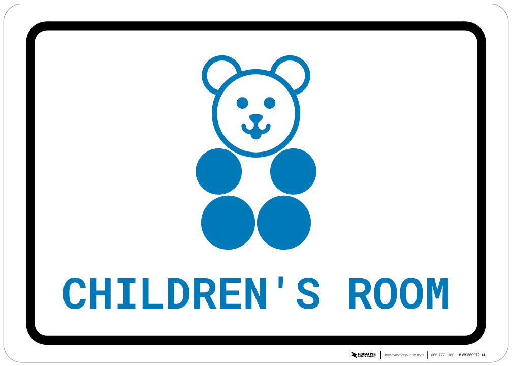 Children's Room with Icon Landscape v2 - Wall Sign