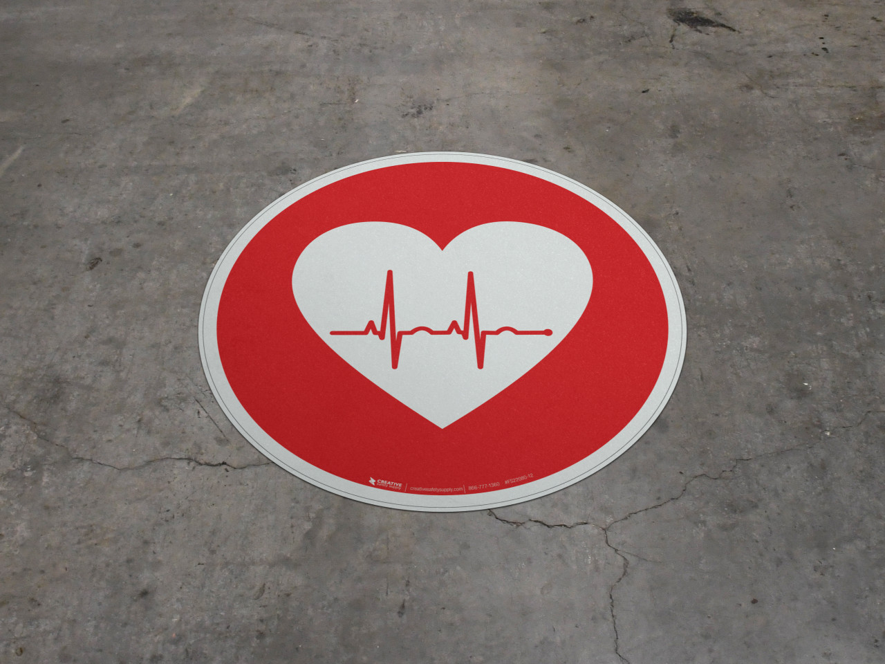 ECG Colored - Floor Sign