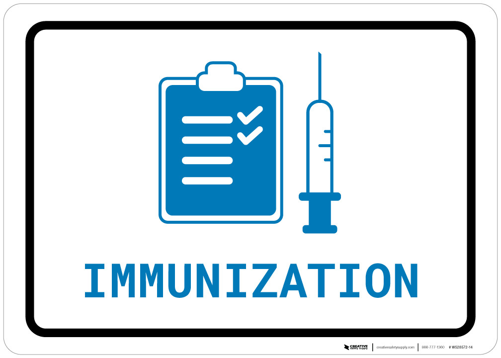 Immunization with Icon Landscape v2 - Wall Sign