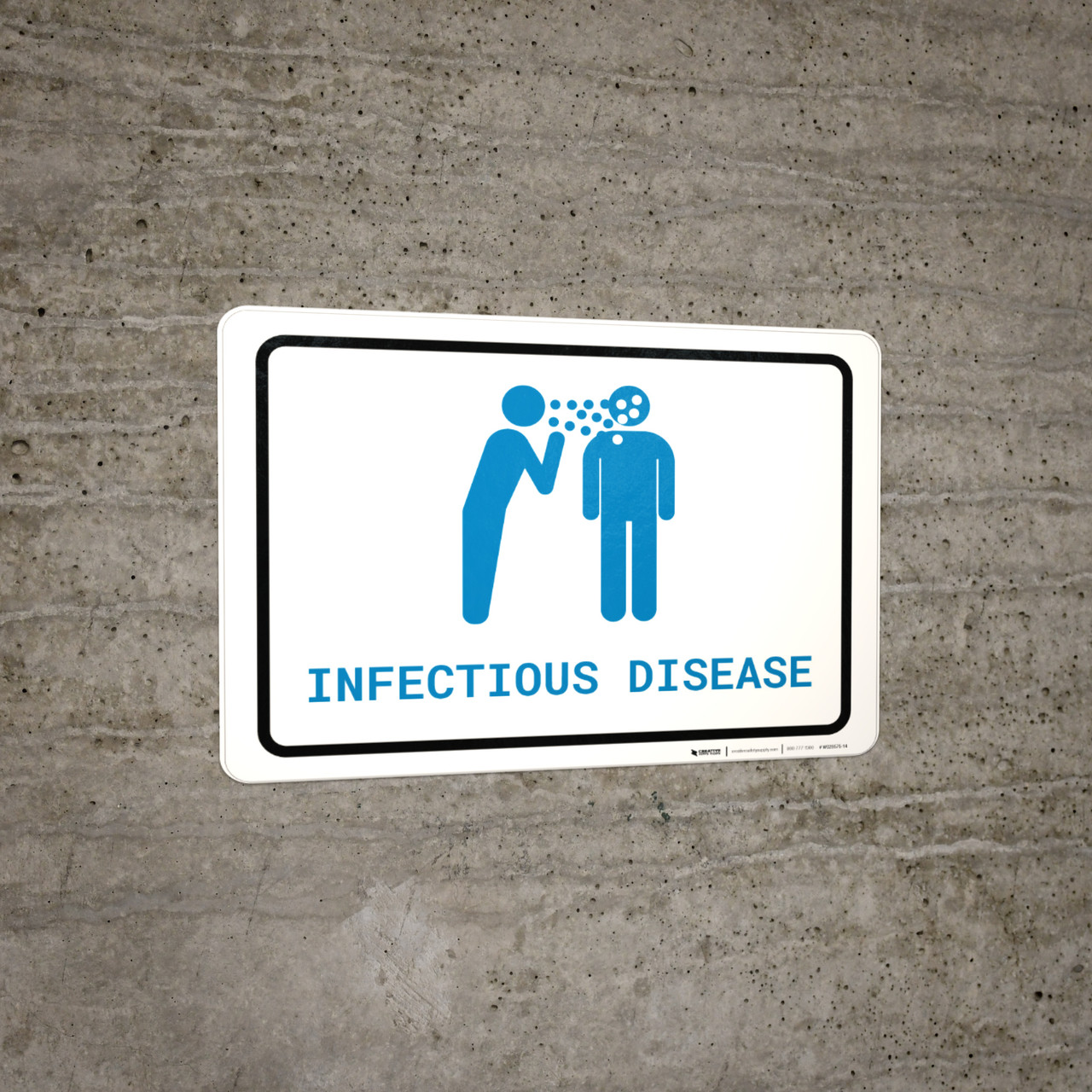 Infectious Disease with Icon Landscape v2 - Wall Sign | Creative Safety ...