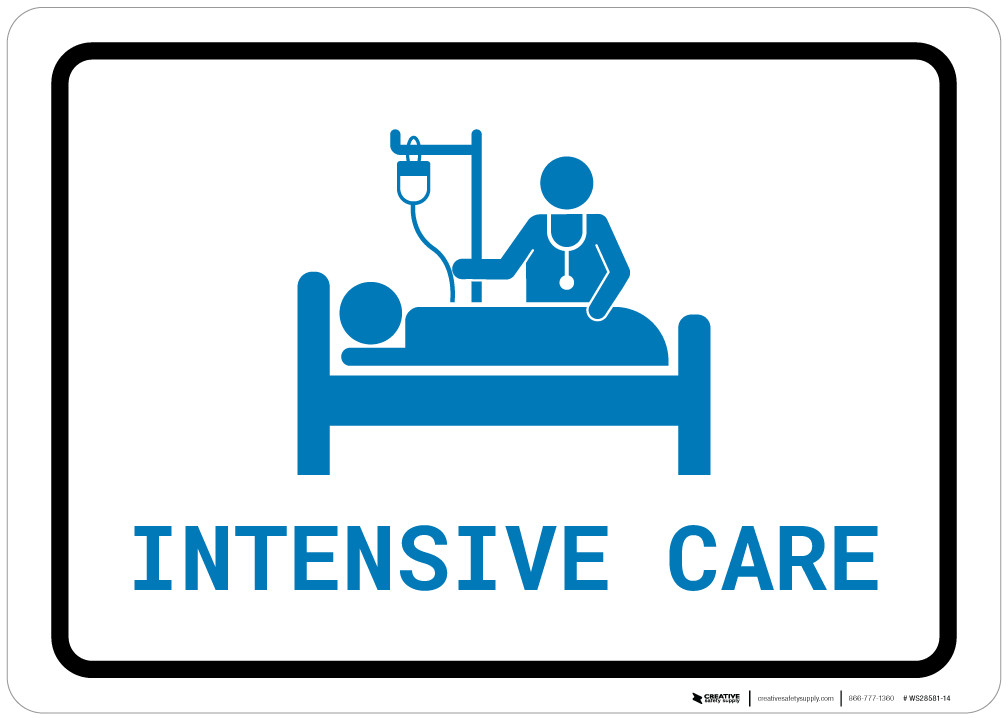 Intensive Care with Icon Landscape v2 - Wall Sign