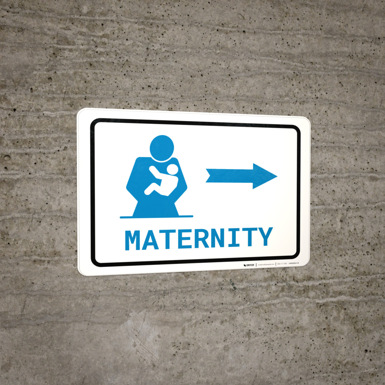 Maternity Right Arrow with Icon Landscape v2 - Wall Sign